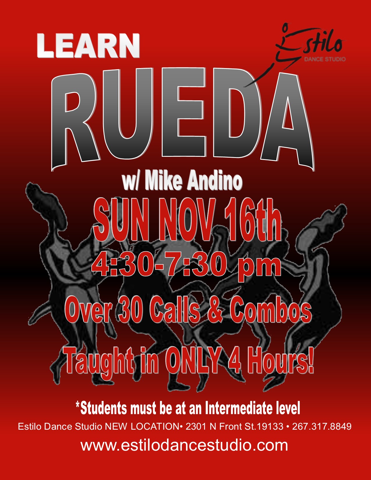 Casino Rueda Workshop- Nov 16th | Estilo Dance Studio
